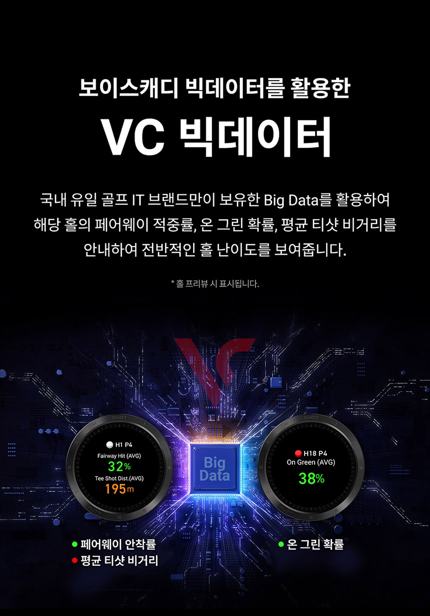 보이스캐디 정품 T11 PRO OLED 시계형 골프거리측정기 (클럽추천/핀위치안내)